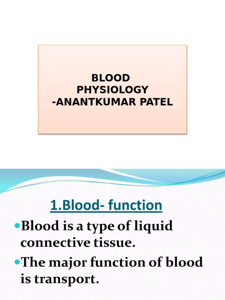 Blood | PDF | Science & Mathematics