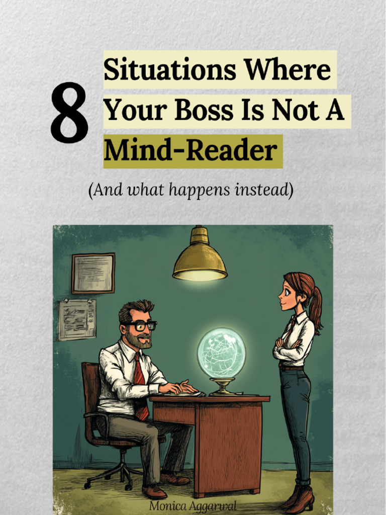 8 Situations Where Your Boss Is Not A Mind Reader | PDF