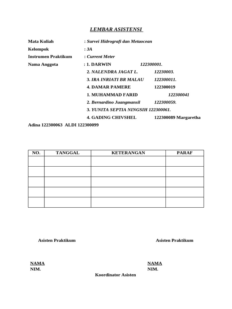 Lembar Asistensi-Suhime | PDF