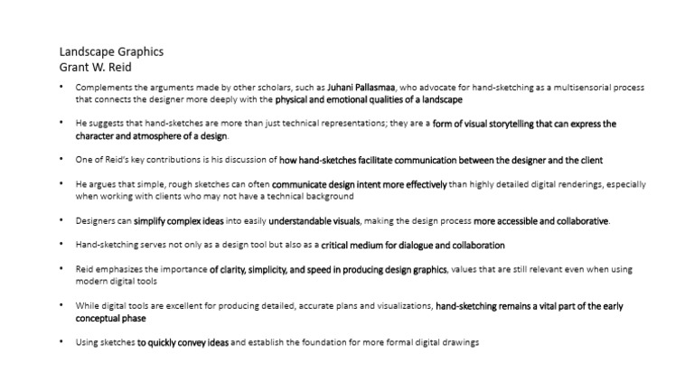 Landscape Graphics Grant W. Reid | PDF