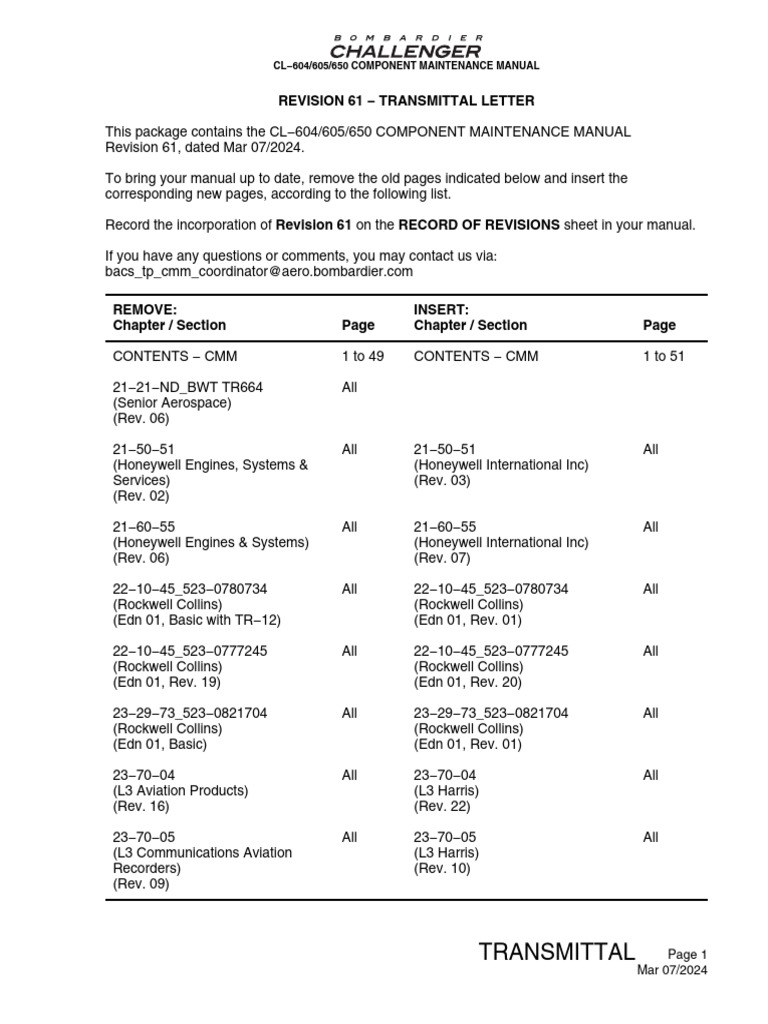 A. Transmittal | PDF | Aviation | Companies