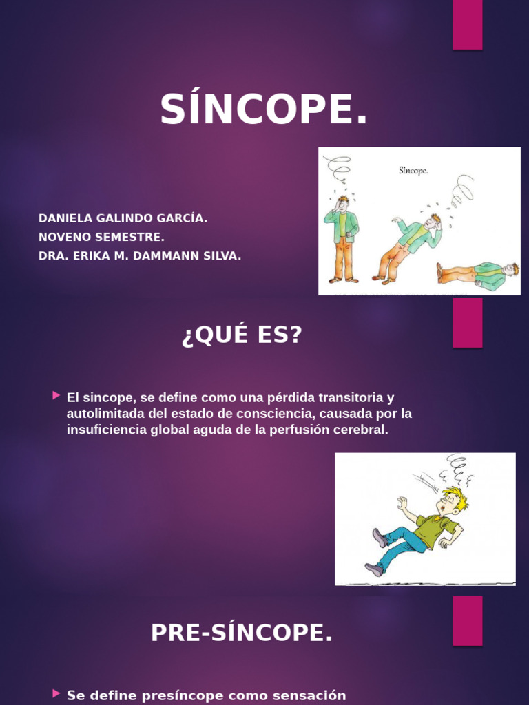 SÍNCOPE | PDF | Corazón | Enfermedades y trastornos