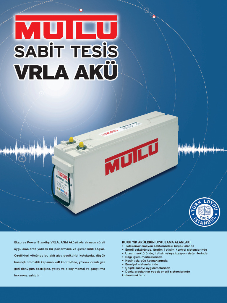 Mutlu - VRL Akü | PDF