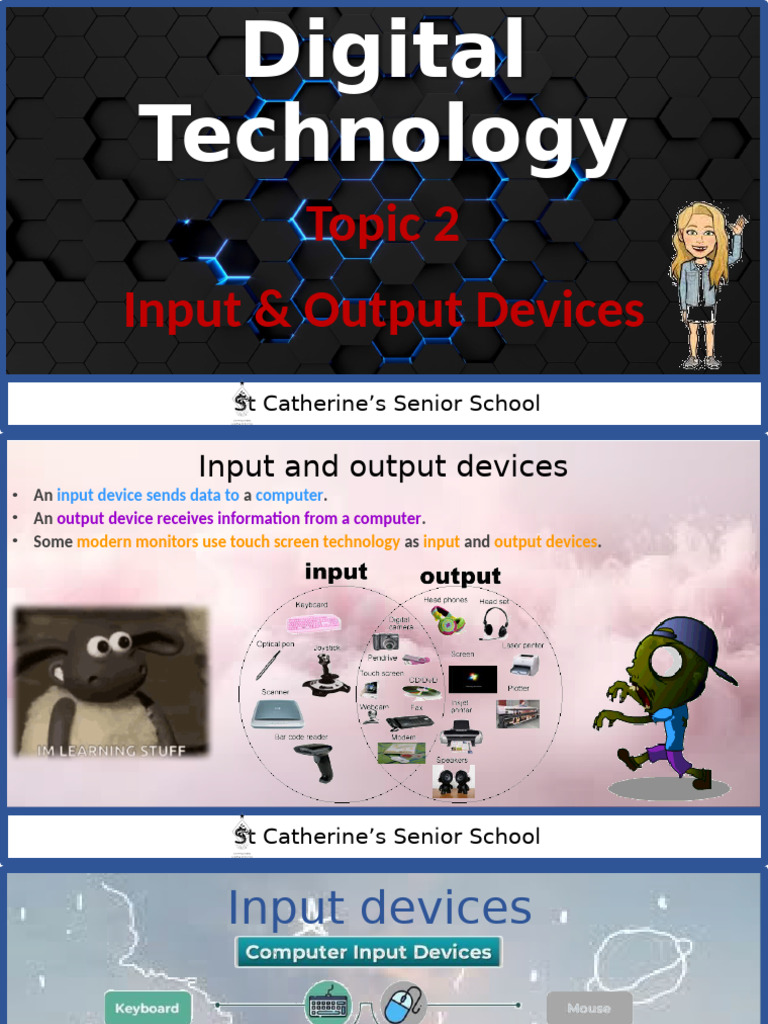 Digital Technology - Grade 8 - Topic 2 - Input & Output Devices | PDF ...