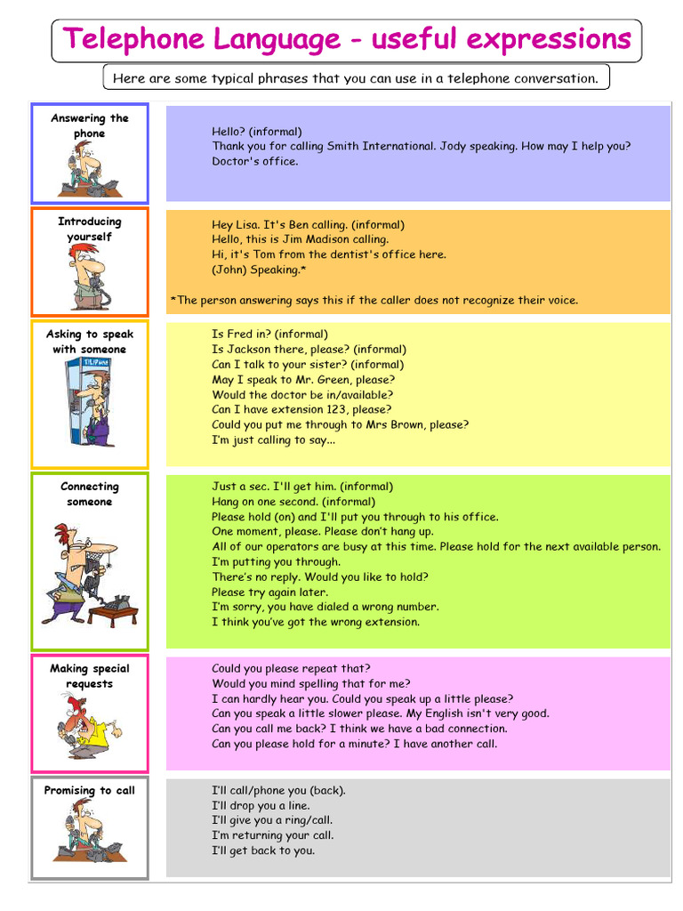 Telephone English | PDF