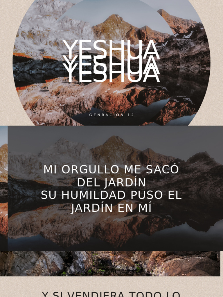 Yeshua: Amor y Humildad en el Jardín | PDF