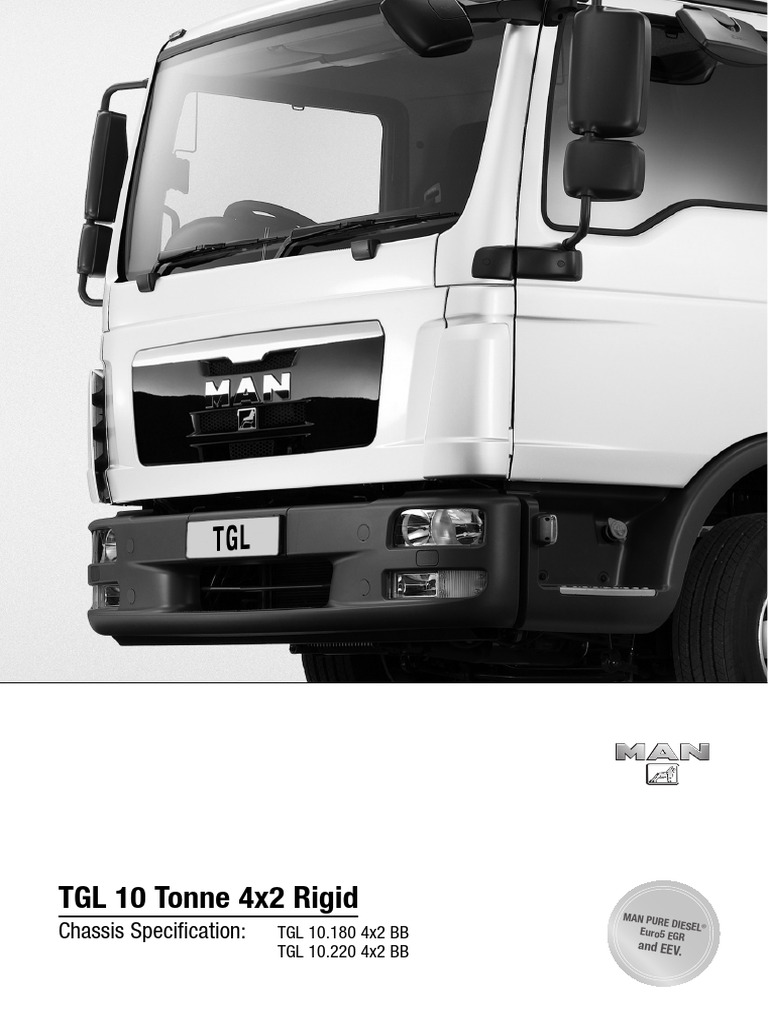 Man TGL 10 Tonne 4x2 Rigid Technical Specifications | PDF | Axle | Anti ...