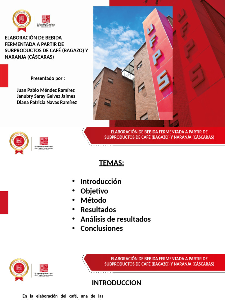 Presentación Practica 1-Subproductos | PDF | Bebida | café