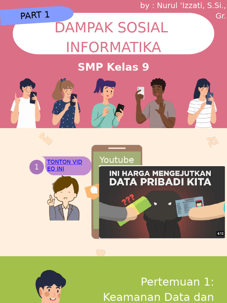 Dampak Sosial Informatika SMP Kelas 9 | PDF | Komputer