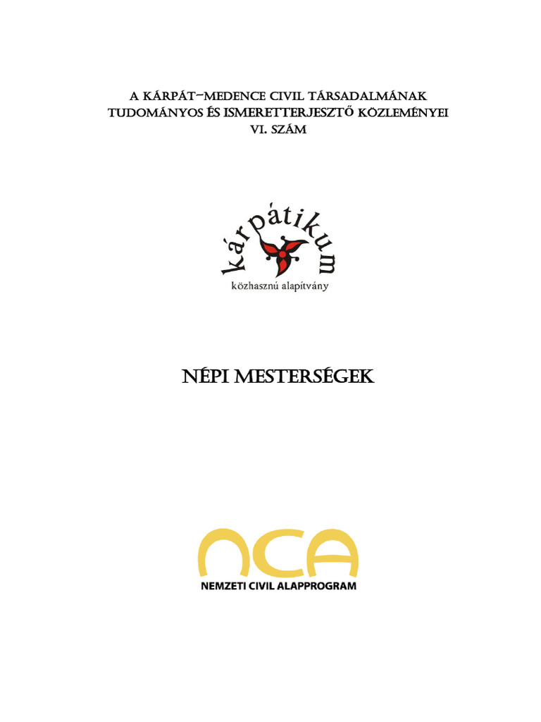 Népi Mesterségek: ÉS Ismeretterjeszt | PDF