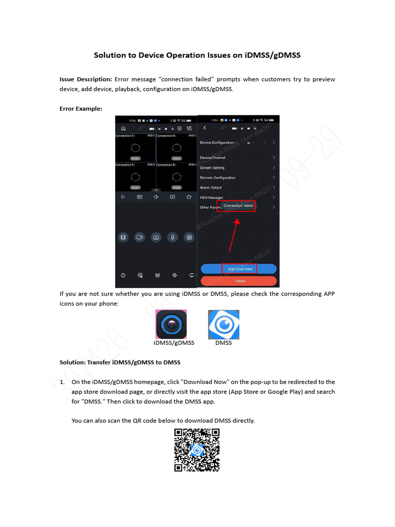 Guide To Device Operation Issue On iDMSS & GDMSS | PDF | Business ...