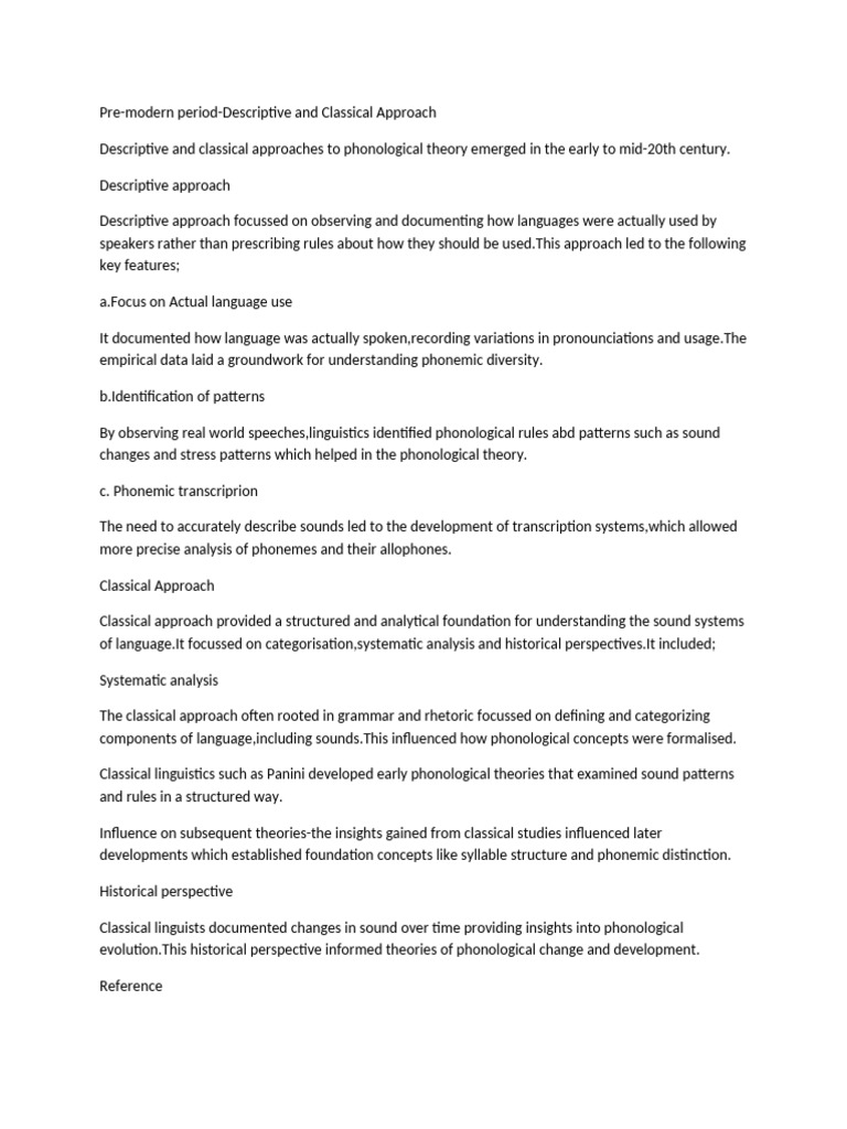 Pre-Modern Period | PDF