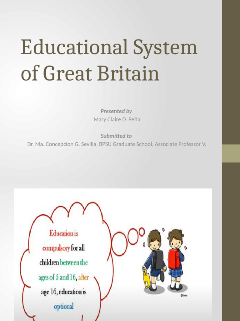 Educational System of Great Britain | PDF
