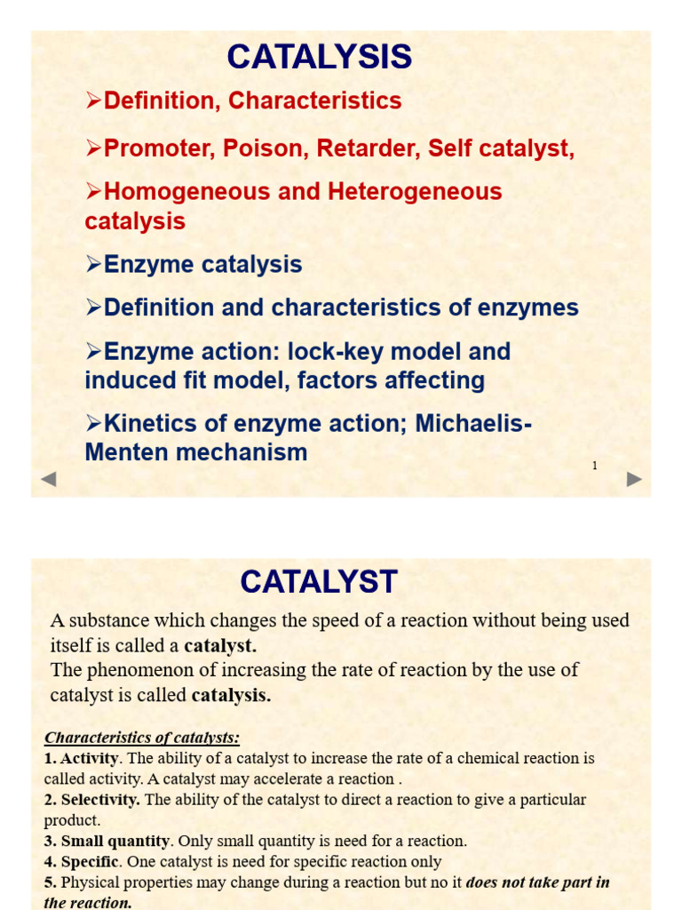 Catalyst | PDF | Catalysis | Heterogeneous Catalysis