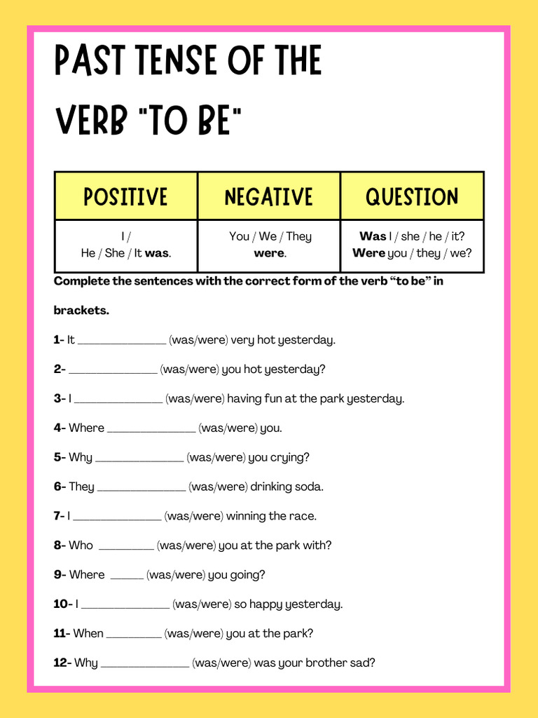 Past Simple Worksheet BVV | PDF