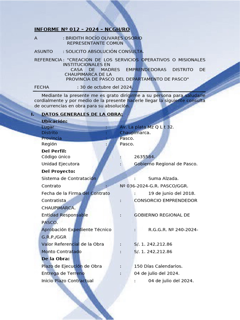 INFORME #012 CONSULTAS Equipamiento | PDF | Ordenador portátil | Electrónica de consumo