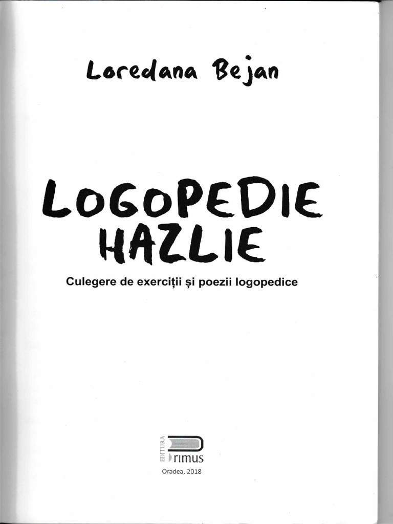 Loredana Bejan - Logopedie Hazlie | PDF