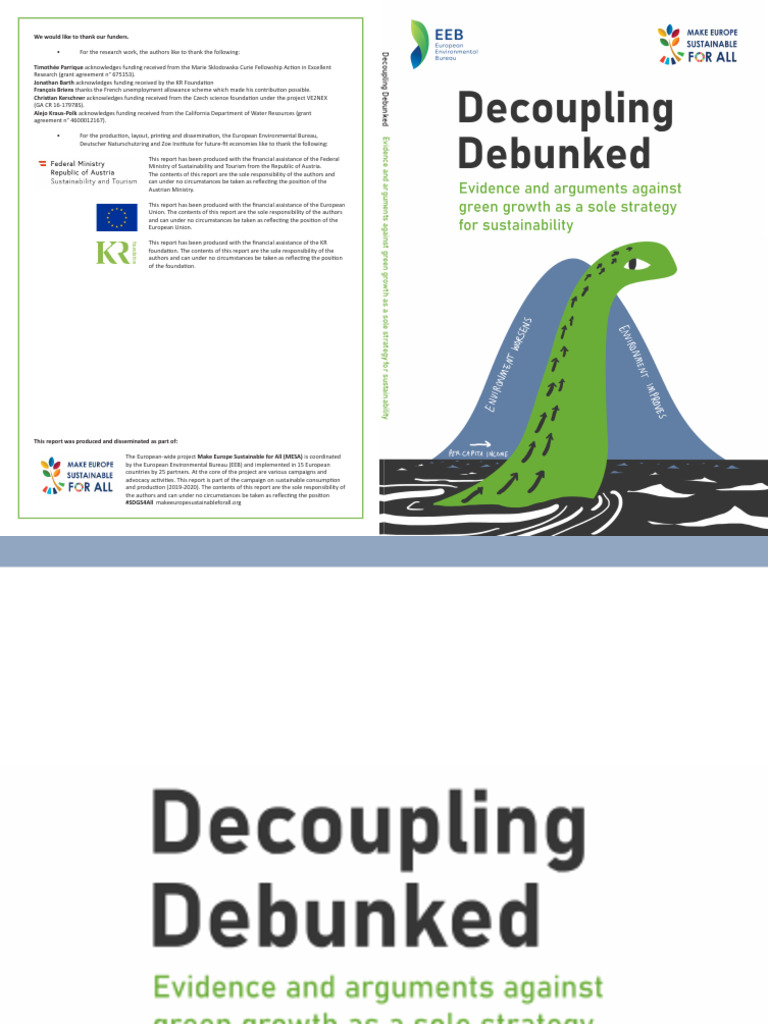 Decoupling Debunked | PDF | Green Growth | Economic Growth
