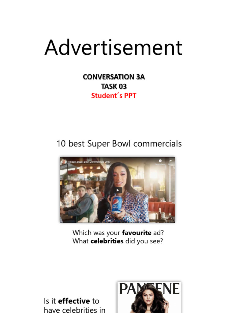 Task 3 Advertisement - For Students | PDF