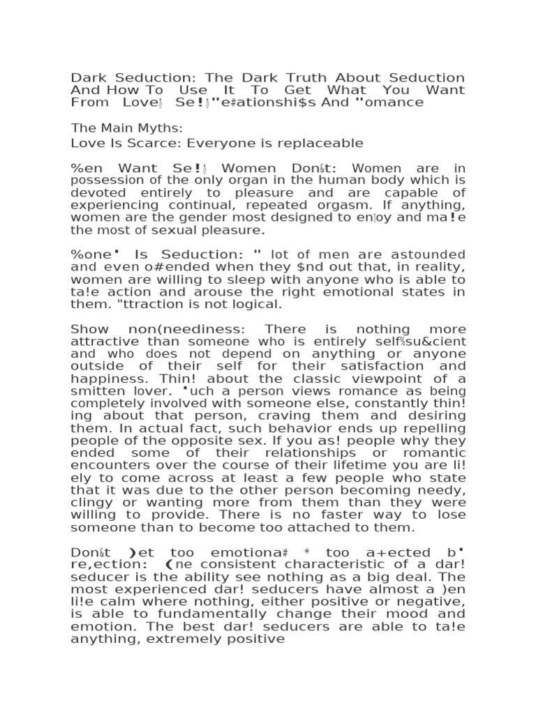 Dark Seduction | PDF | Seduction | Romance (Love)