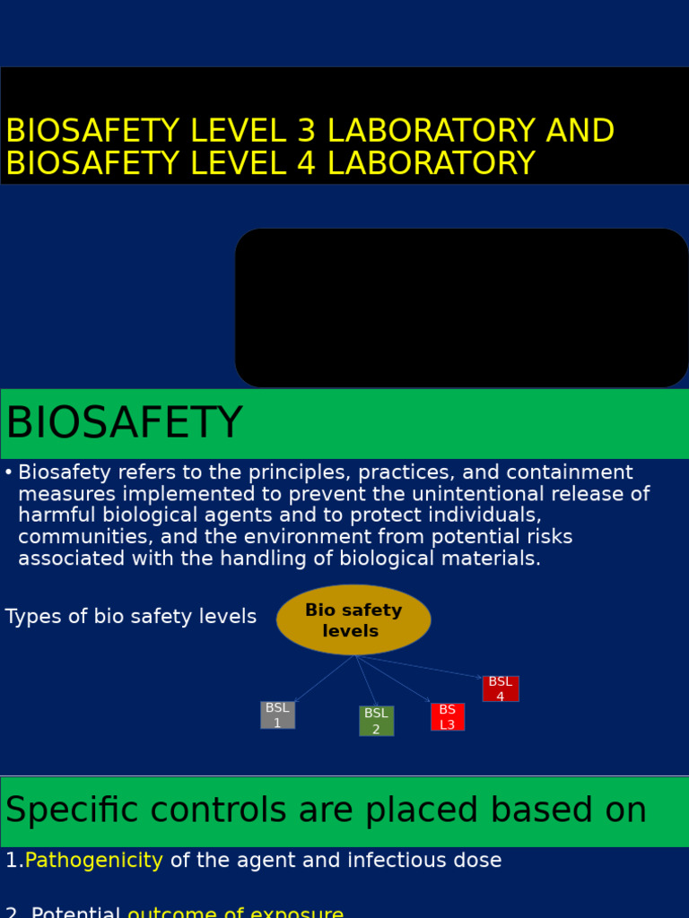 Biosafety | PDF | Safety | Medical Specialties