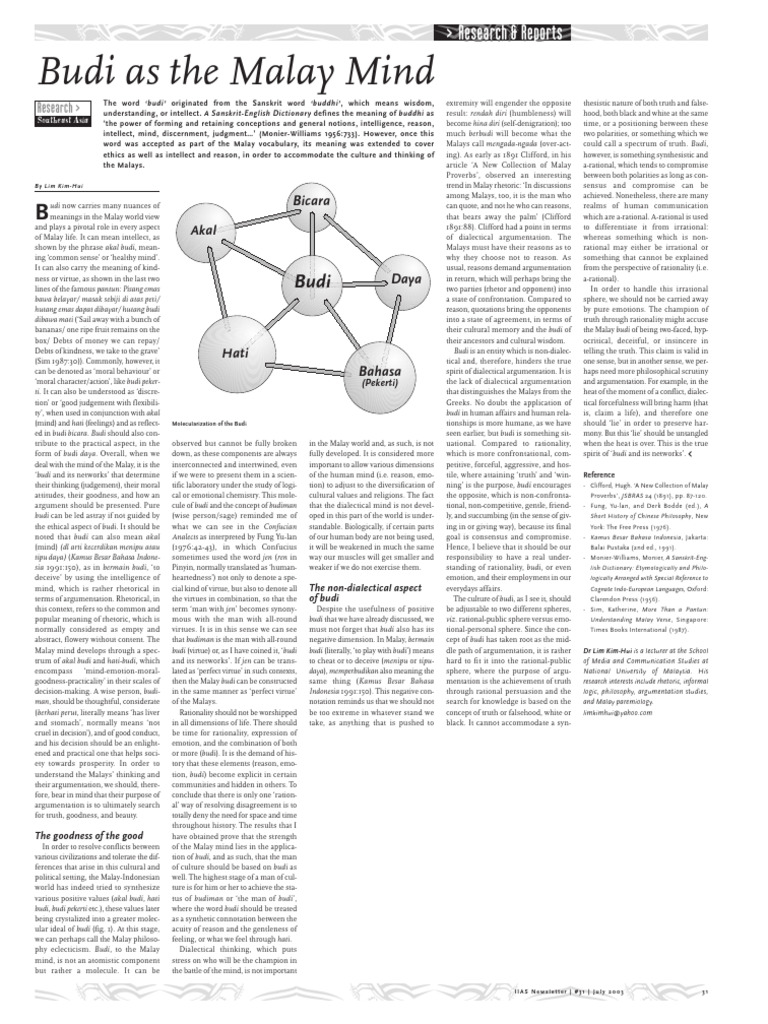 Budi - Lim Kim Hui | PDF | Reason | Argument