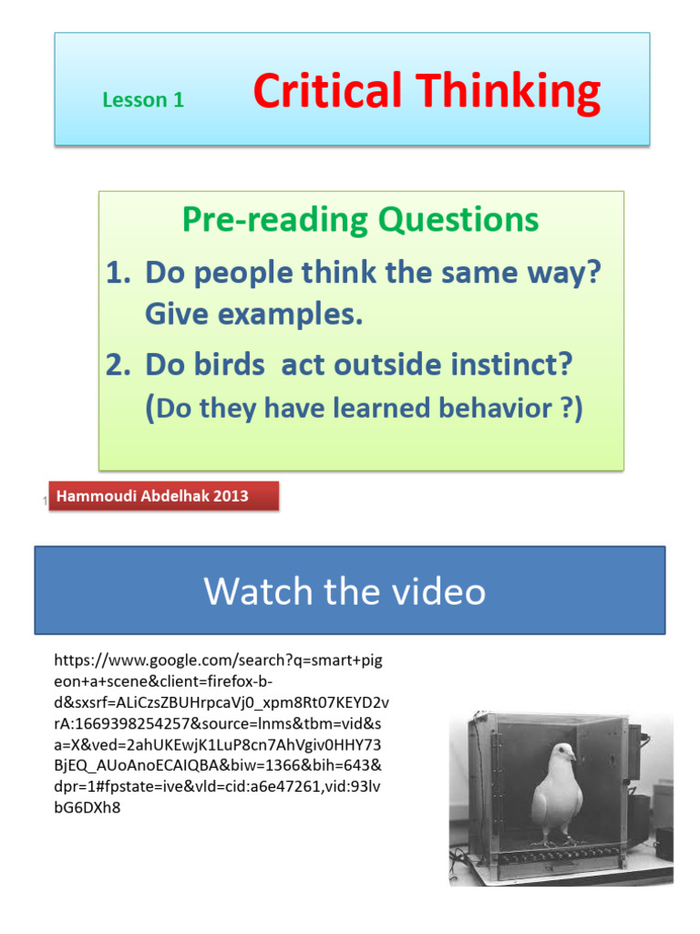 Understanding Critical Thinking Skills | PDF | Critical Thinking | Thought