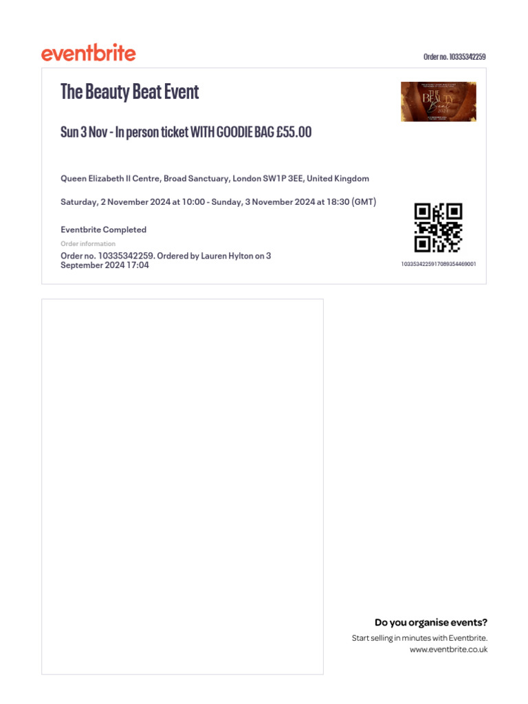 The Beauty Beat Event Ticket | PDF