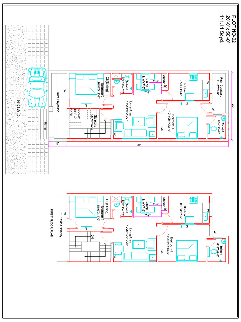 Residential - 20X50 For Plot 2 | PDF