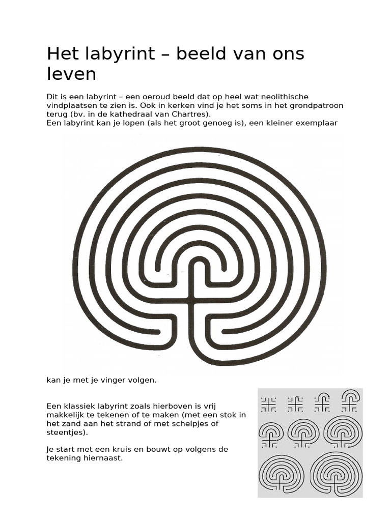 Het Labyrint Beeld Van Ons Leven | PDF