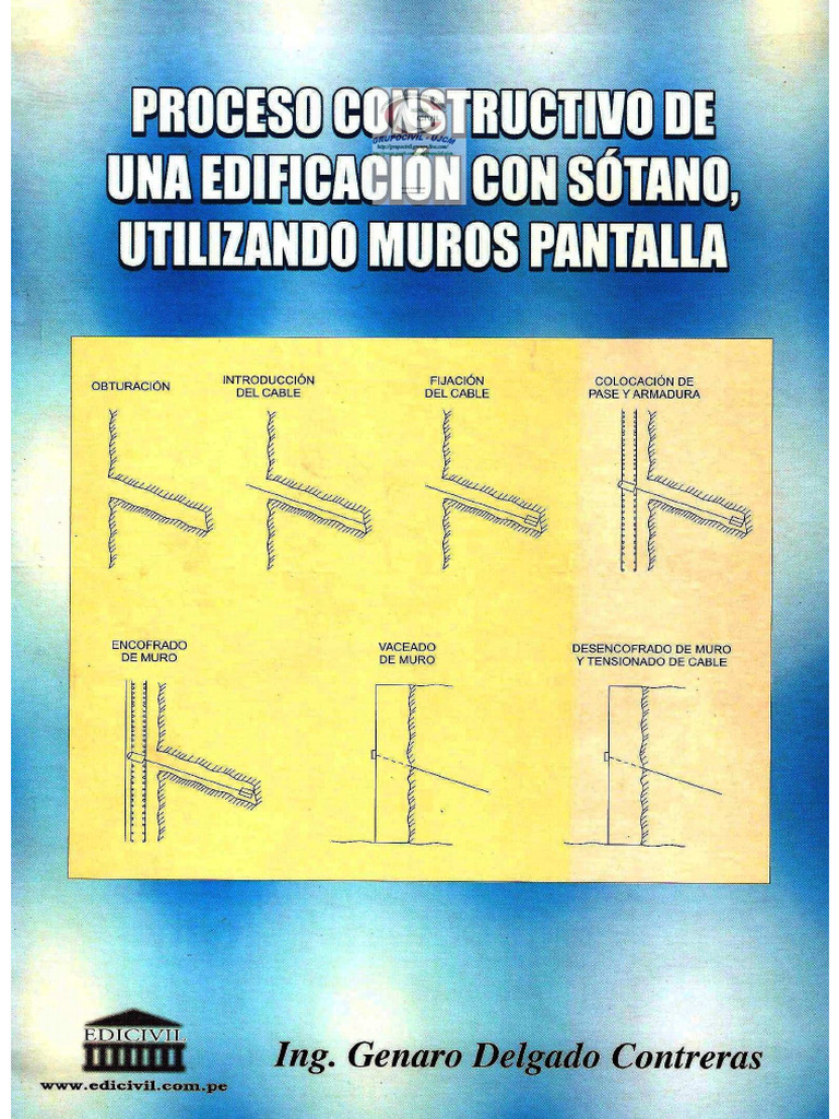 Proceso Constructivo de Una Edificacion Con Sotano, Utilizando Muros Pantalla - MG. ING. GENARO ...