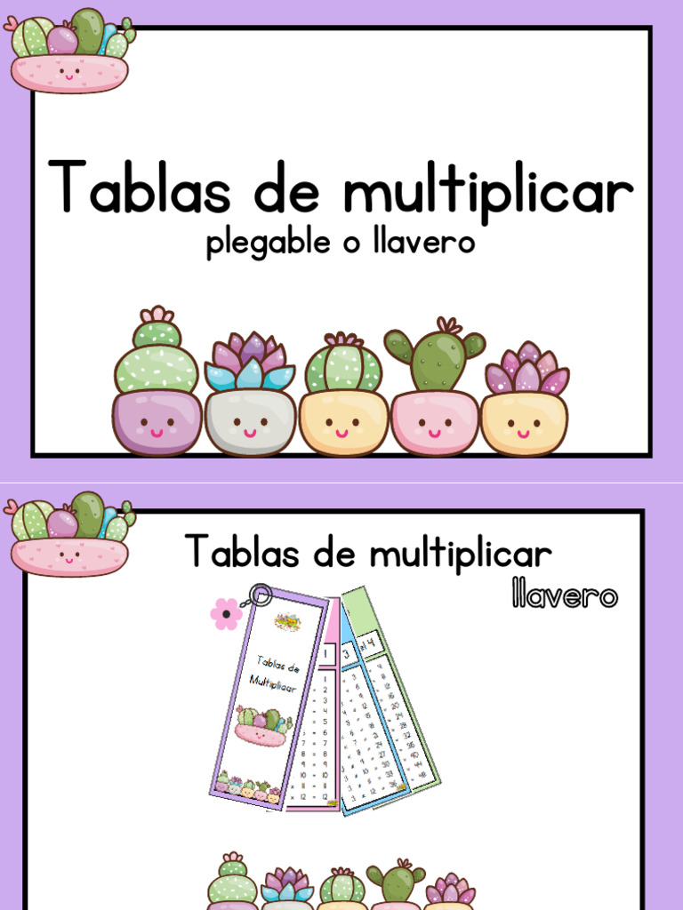 Tablas de Multiplicación - 230815 - 132751 | PDF