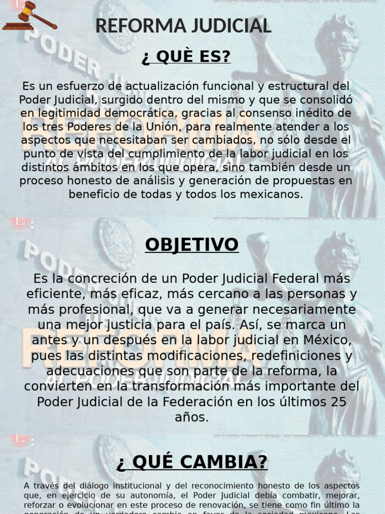 Reforma Judicial | PDF | Justicia | Crimen y violencia