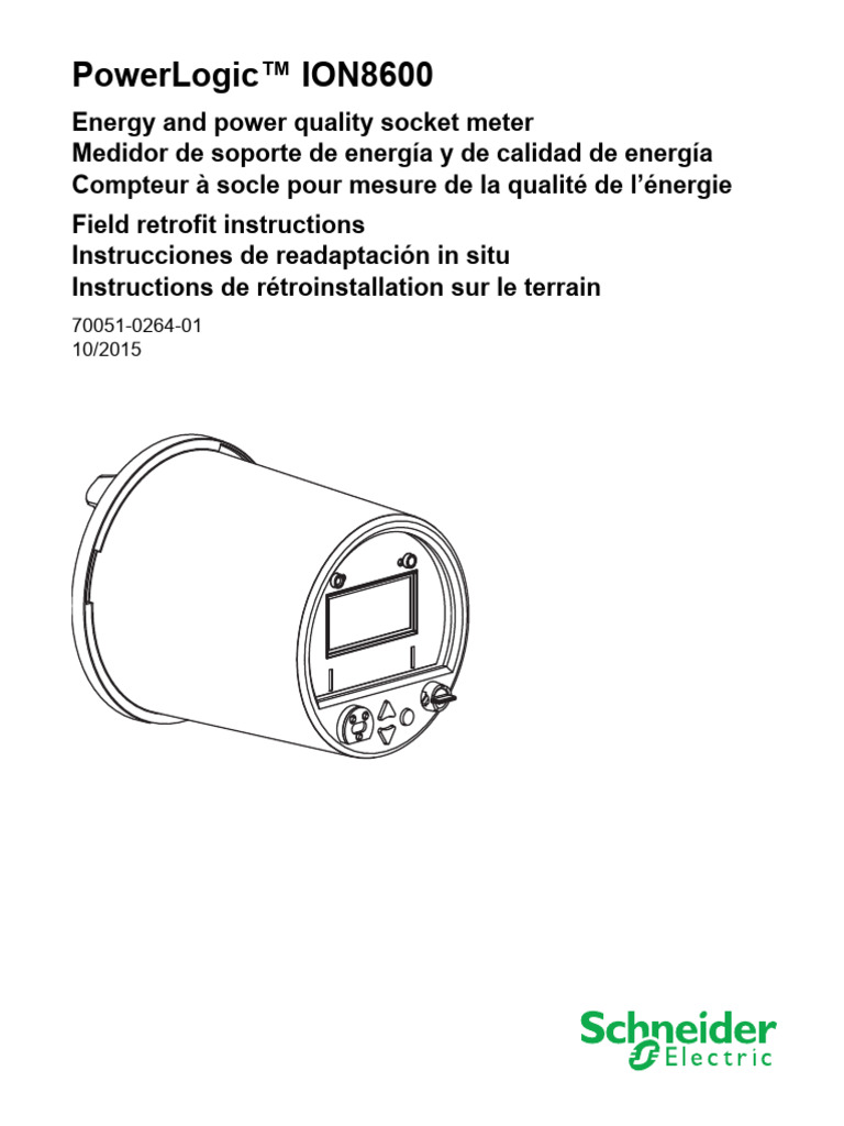 Powerlogic™ Ion8600 | PDF | Electrical Connector | Power Supply