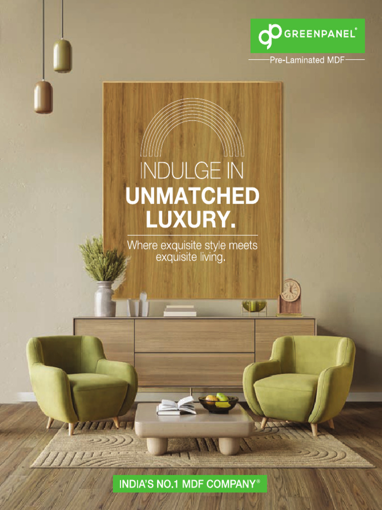 Greenpanel Exquisite Prelaminated MDF Catalgoue | PDF