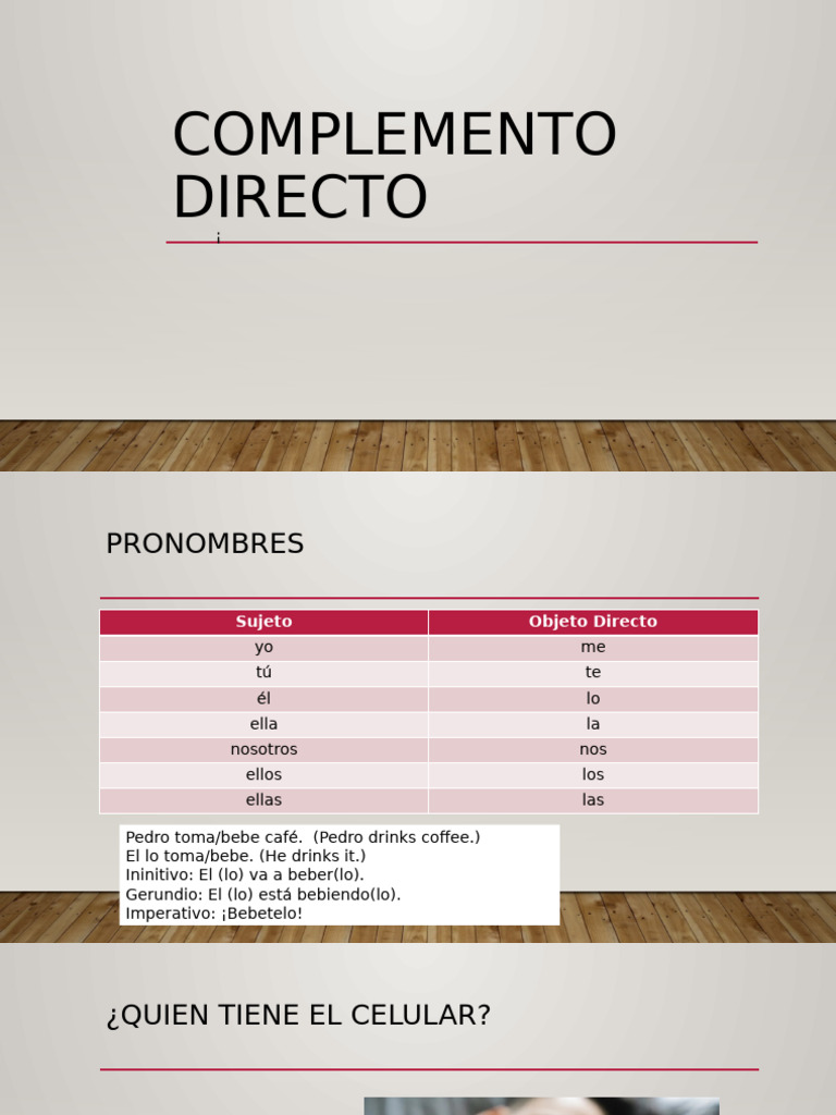 Complemento Directo | PDF
