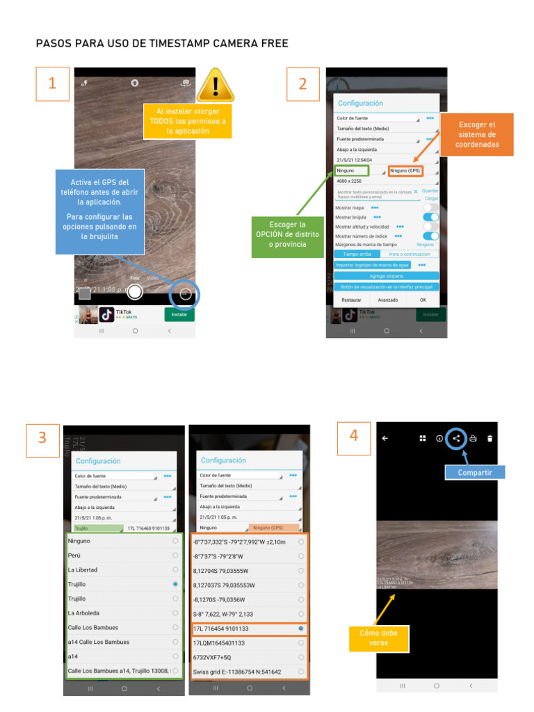 Pasos para Uso de Timestamp | PDF