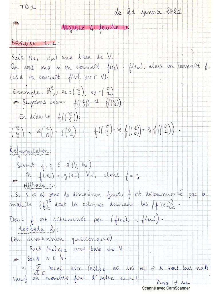 TD1 Alg4 | PDF