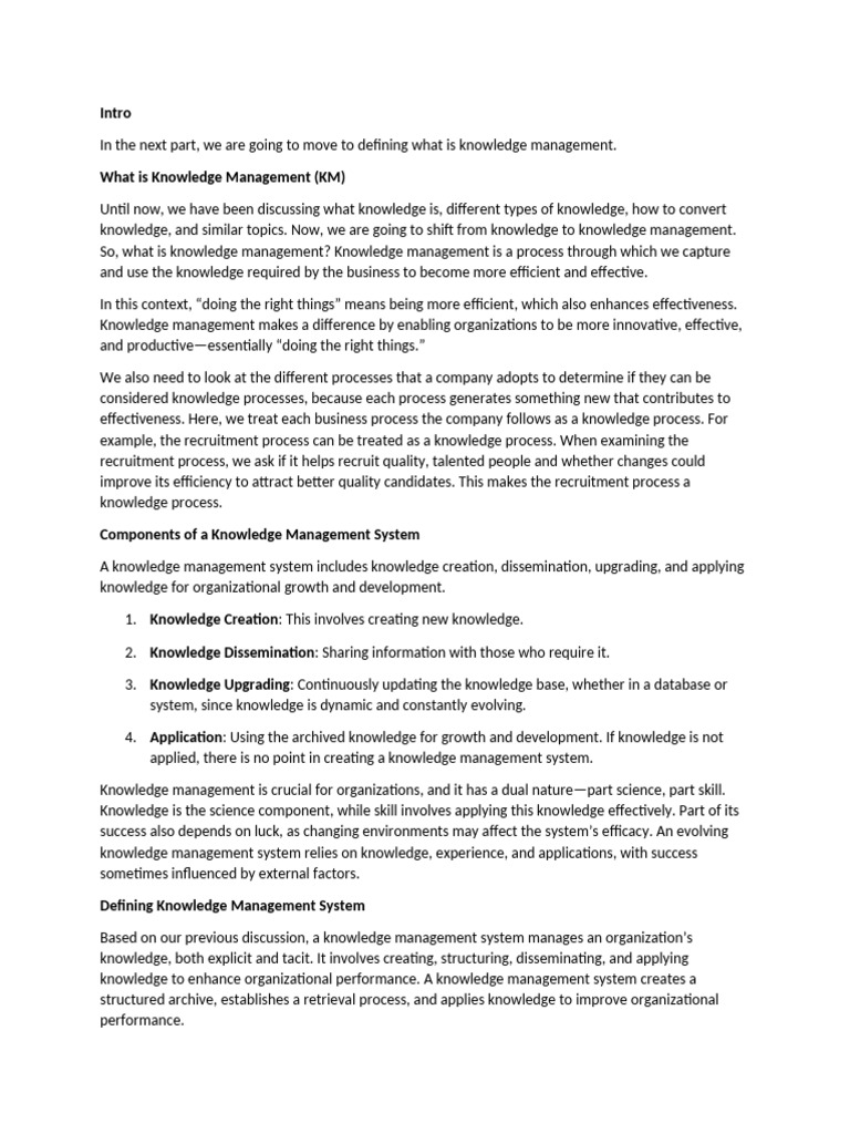 Understanding Knowledge Management Systems | PDF | Knowledge Management | Knowledge