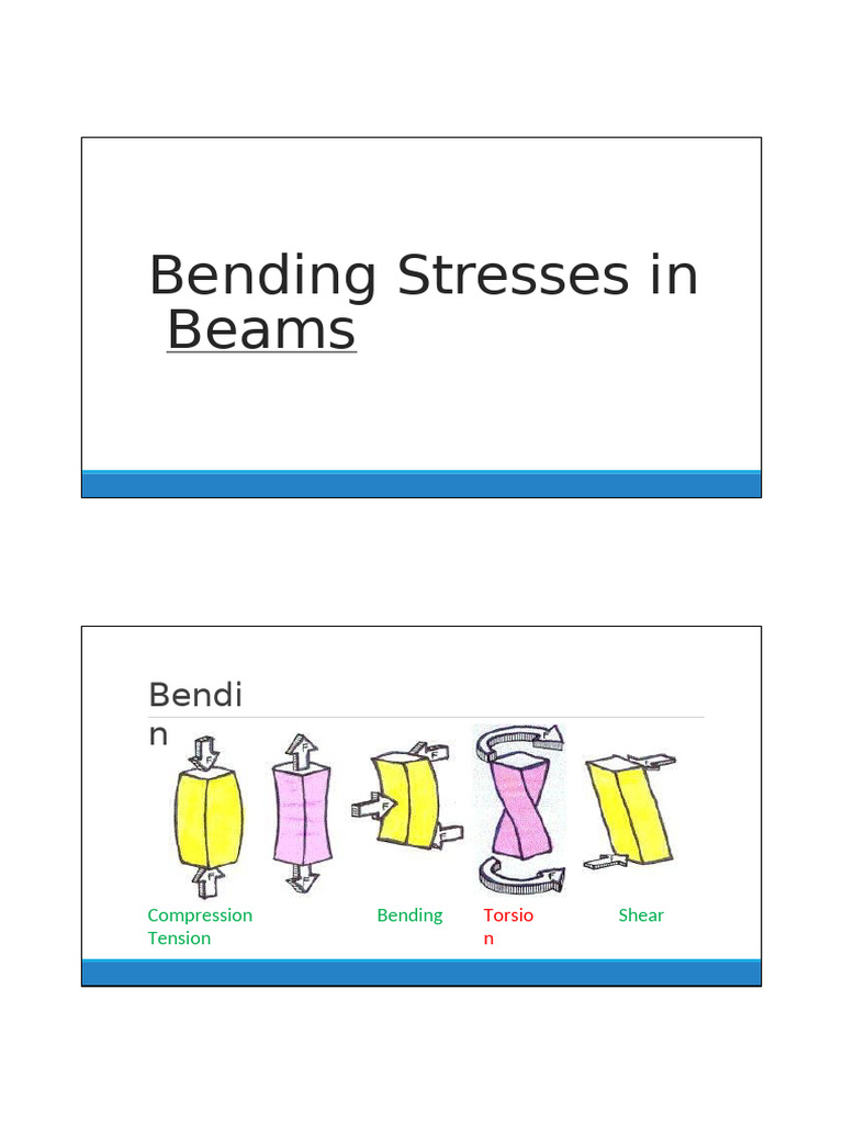 Bending Stresses in Beams Explained | PDF | Bending | Beam (Structure)