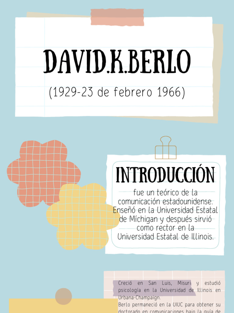 David K Berlo PDF | PDF | Ciencias sociales