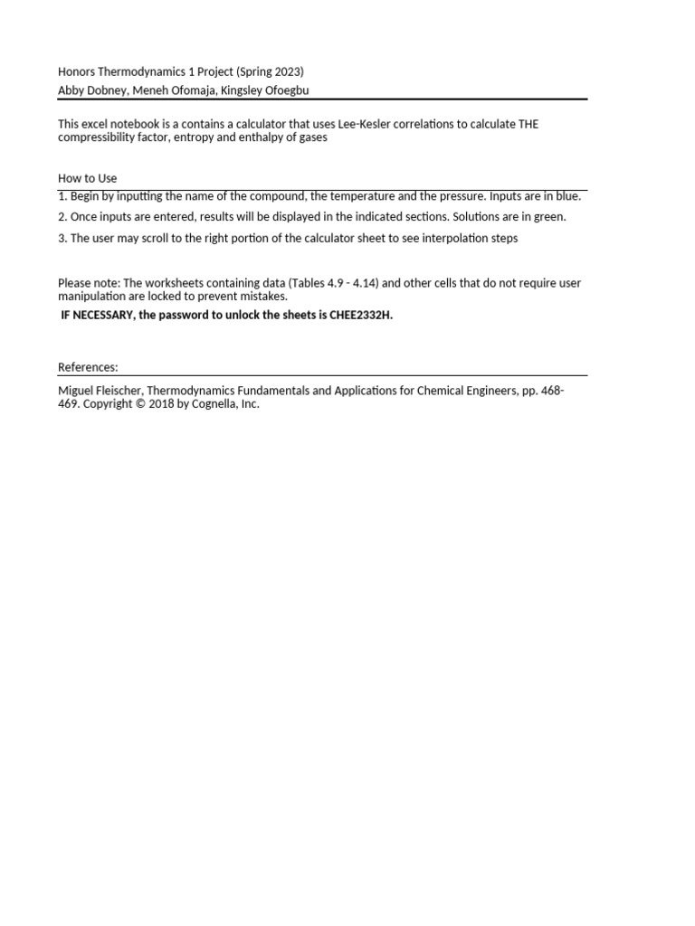 Lee Kesler (1) | PDF | Temperature | Statistical Mechanics