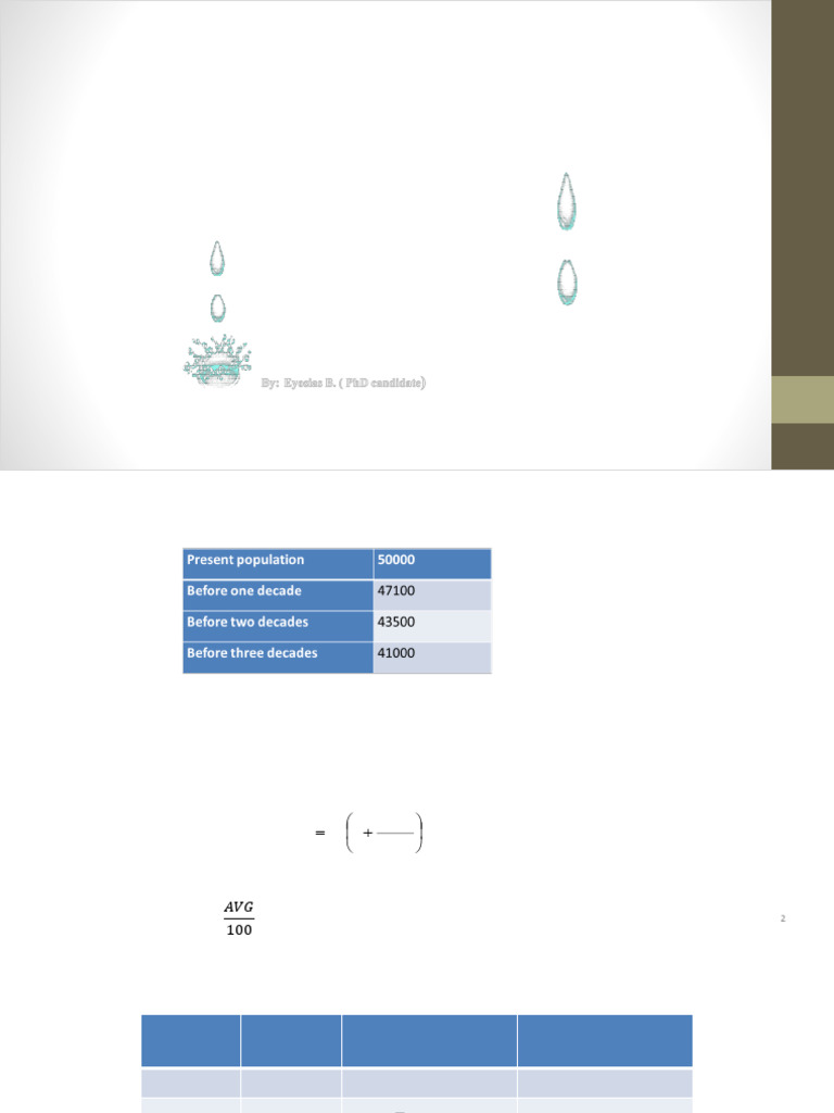 Geometric Population Forecasting | PDF | Mean | Mathematical Analysis