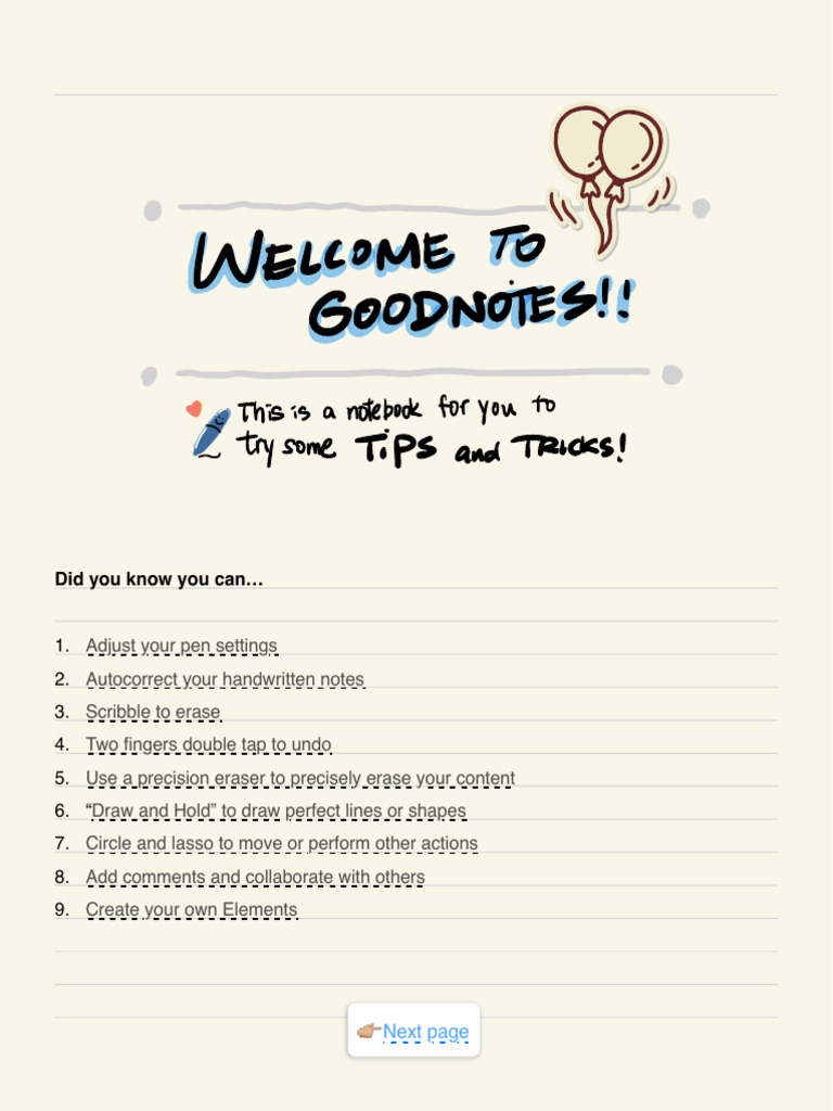 Goodnotes Tips and Tricks | PDF | Software Goodnotes Tips and Tricks | PDF | Software