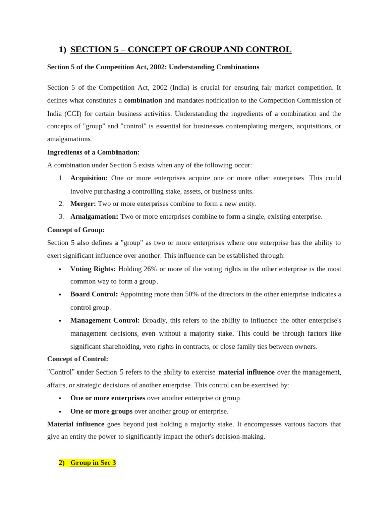 Competition Law - End Term | PDF | Price Discrimination | Oligopoly