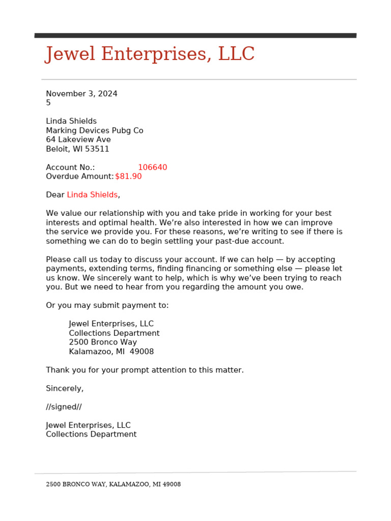 Lab Homework - Mail Merge Letter Template | PDF