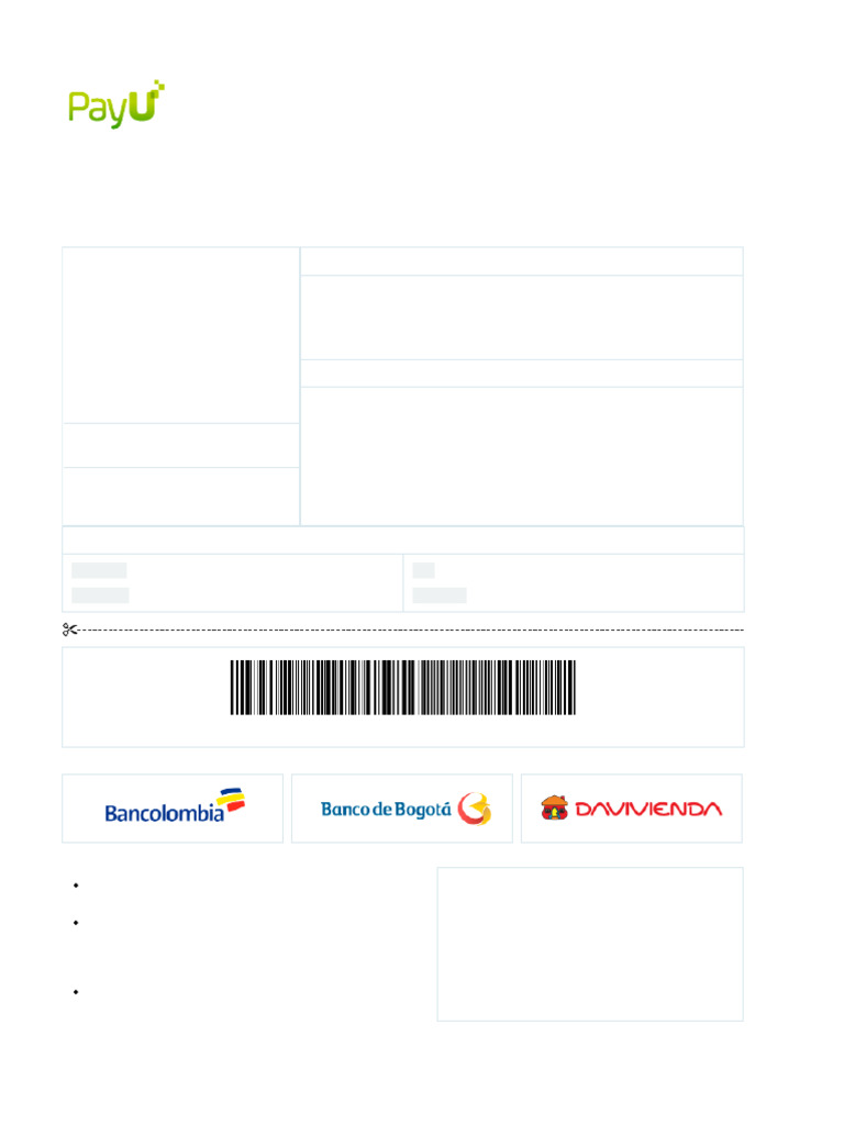 Comprobante de Pago Banco de Bogotá | PDF