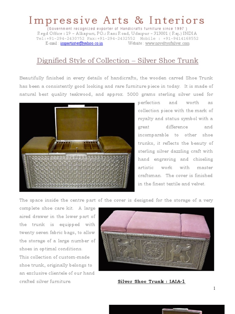Silver Trunk | PDF | Furniture | Arts (General)
