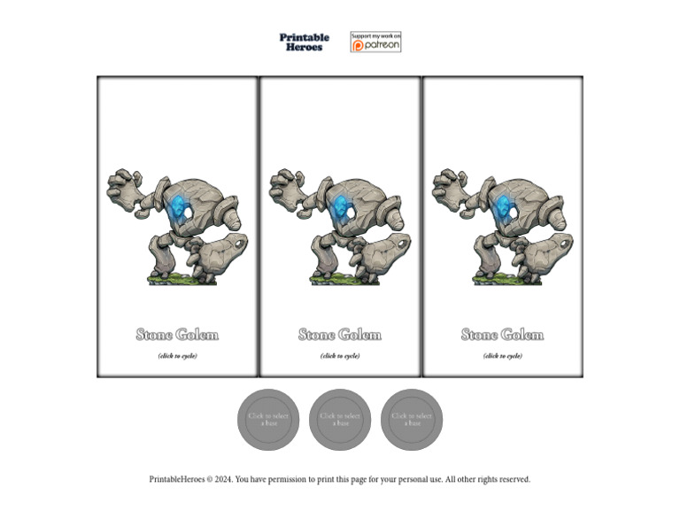 Construct - Stone Golem - 01 - Free | PDF