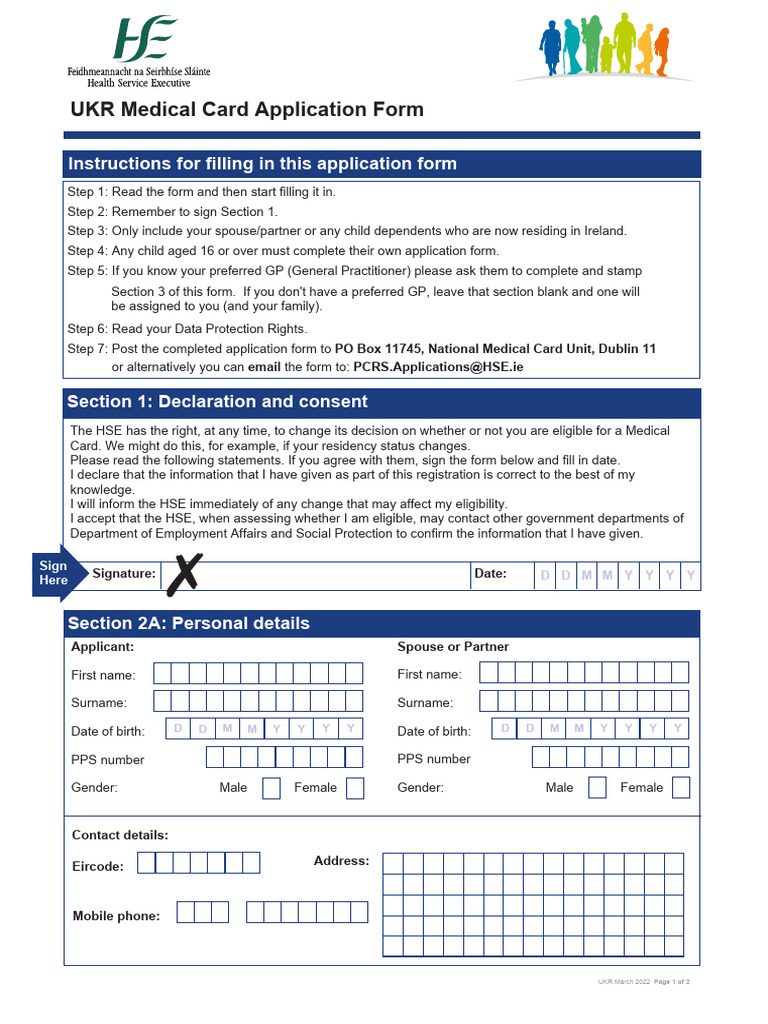 UK Medical Card Application Guide | PDF | General Practitioner | Social ...